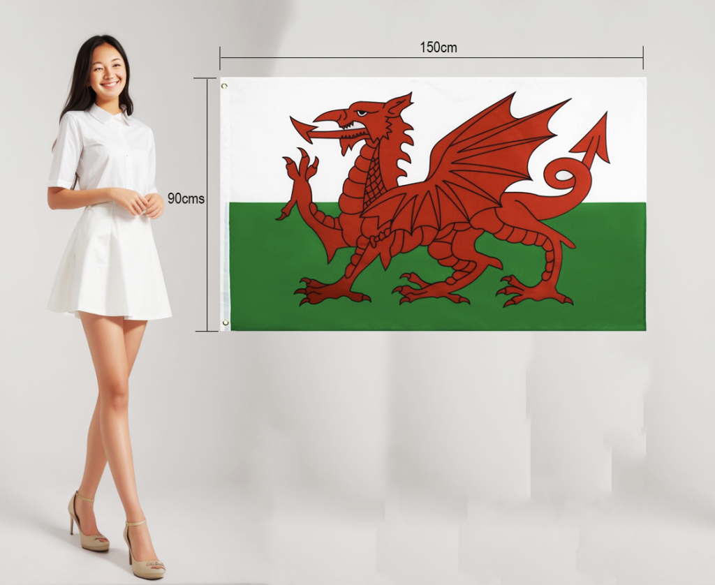 Welsh Wales Flag - Patchpinflag